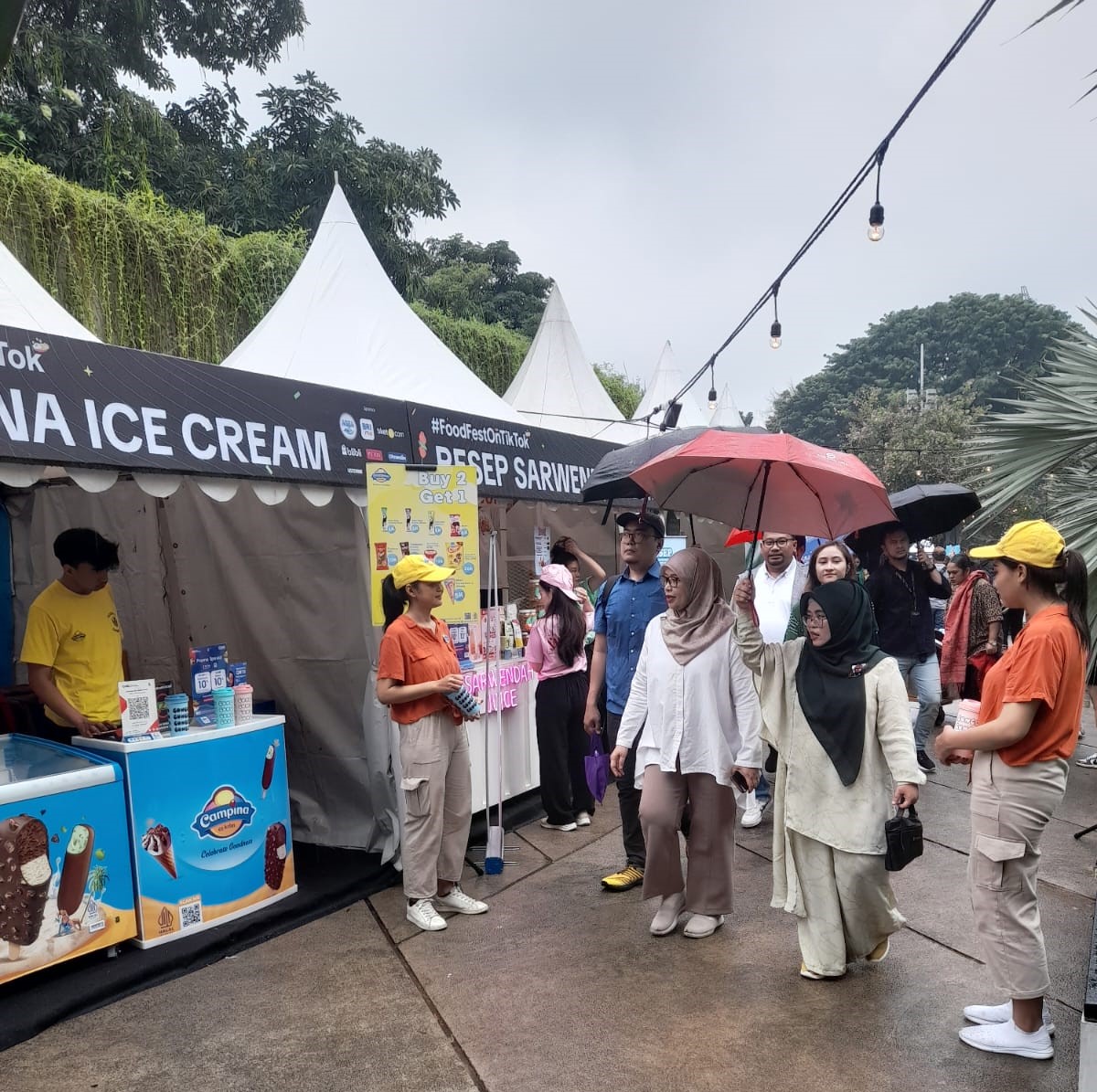 Campina - Food Fest on TikTok 2024, Event Kuliner di Lapangan Banteng