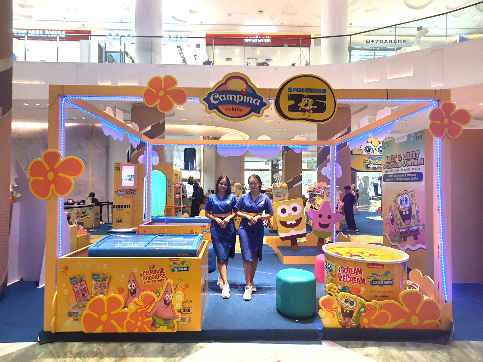 Campina - Campina SpongeBob dan Patrick Star Hadir di Senayan Park Mall